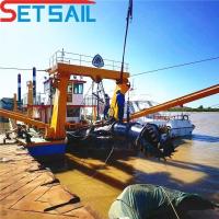 China 180000.000kg Gross Weight Hydraulic 18 Inch Cutter Suction Sand Dredger with Carriage for sale