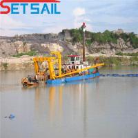 China 180000.000kg Gross Weight Hydraulic 18 Inch Cutter Suction Sand Dredger with Carriage for sale
