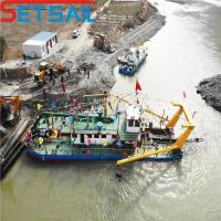 China 3500 M3 Water Flow 18 Inch Hydraulic Cutter Suction Sand Pumping Dredger Total Length 38m for sale