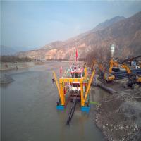 China Customized Request Set Sail Cutter Suction Sand Dreger Barge with 170kw Diesel Engine for sale