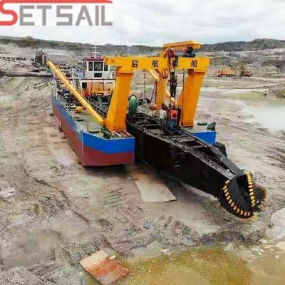 China 18 Inch Hydraulic Sand Dredger for High Flow Rate and 5000m3 Water Flow Capacity for sale