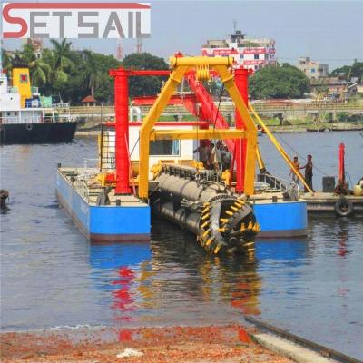 China 20inch Canvas Capacity 1000m3/H Gravel Mud Sand Dredger for Dredging in Shallow Water for sale