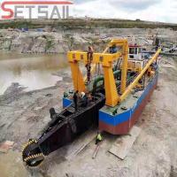 China 20inch Canvas Capacity 1000m3/H Gravel Mud Sand Dredger for Dredging in Shallow Water for sale