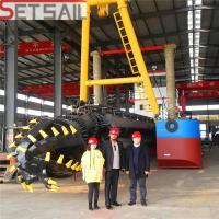China 20inch Canvas Capacity 1000m3/H Gravel Mud Sand Dredger for Dredging in Shallow Water for sale