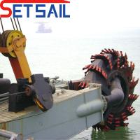 China 800m-5000m Discharge Distance Diesel Engine Power Hydraulic Control Wheel Bucket Dredger for sale