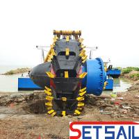 China Siemens PLC Diesel Engine Wheel Buckt Dredger with 1000m3 Water Flow and Hydrocyclone for sale