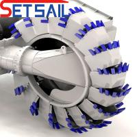 China CTS Slot Type Diesel Engine Sand Pump Water Flow 1500m3 Wheel Bucket Dredger with 1 for sale