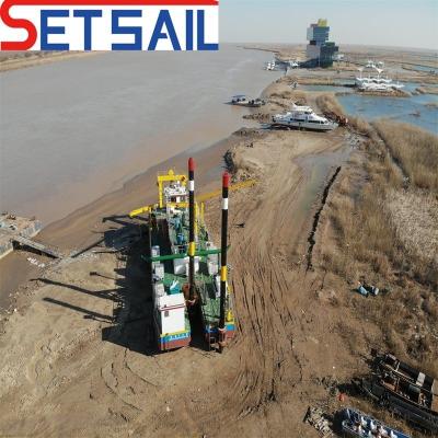 China 3800.00cm * 750.00cm * 200.00cm Cummins Diesel Engine Wheel Bucket Dredger for Sand Mining for sale