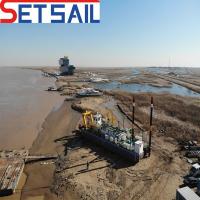 China 3800.00cm * 750.00cm * 200.00cm Cummins Diesel Engine Wheel Bucket Dredger for Sand Mining for sale