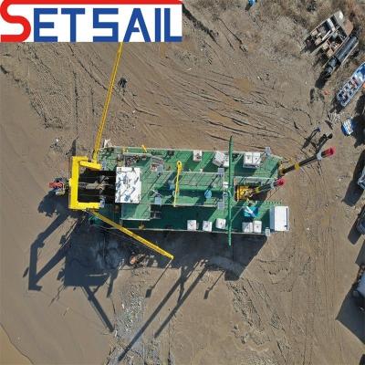 China 200mm-800mm Discharge Pipe Diameter Wheel Bucket Lake Clay Dredger with Sand Pump for sale