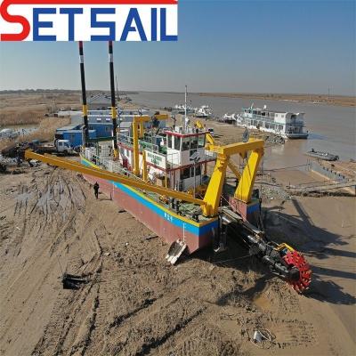 China Diesel Engine Wheel Bucket Clay Dredger with Discharge Pipe Diameter 200mm-800mm for sale