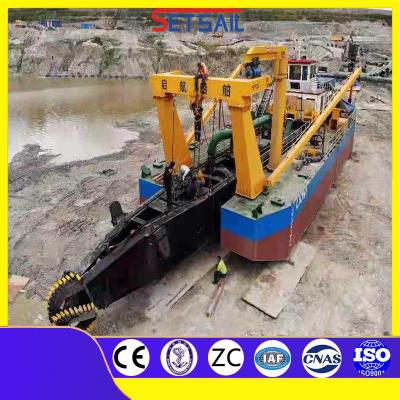 China Mini River Jet Suction Sand Pump Ship Dredger with 110kw-2000kw Diesel Engine Power for sale