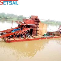 China Centrifuge Mining Diamond Dredger for River Gold Total Length 24m-38m US Currency for sale