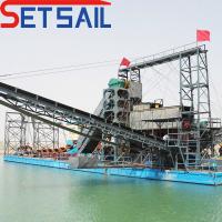 China Dredging Power 37kw-150kw Chain Bucket Gold Dredger for Mining River Diamond Machinery for sale