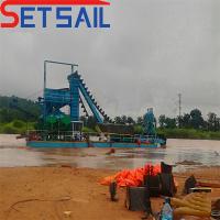 China Dredging Power 37kw-150kw Chain Bucket Gold Dredger for Mining River Diamond Machinery for sale