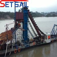 China Dredging Power 37kw-150kw Chain Bucket Gold Dredger for Mining River Diamond Machinery for sale