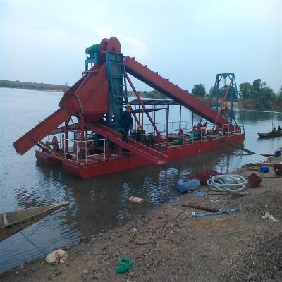 China 37kw-200kw Cumins Generator Sets Performance River Bucket Chain Sand Gold Mining Dredger for sale