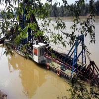 China 37kw-200kw Cumins Generator Sets Performance River Bucket Chain Sand Gold Mining Dredger for sale