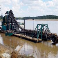 China 4kw X 3-10kw X3 Migration Device High Capacity Chain Bucket Sand and Gold Dredger for sale
