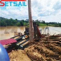 China Chain Bucket Lake Sand Gold and Diamond Mining Dredger with 0.035m3-1.2m3 Capacity for sale