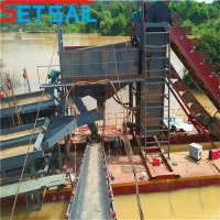 China Chain Bucket Lake Sand Gold and Diamond Mining Dredger with 0.035m3-1.2m3 Capacity for sale