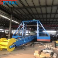 China 60-500 Cubic Meter Capacity River Diamond Bucket Chain Gold Dredger with Centrifuge for sale
