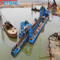 China 60-500 Cubic Meter Capacity River Diamond Bucket Chain Gold Dredger with Centrifuge for sale