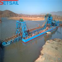 China 75kw-150kw Generator Power Chain Bucket River Sand Gold Mining Ship for River Diamond for sale
