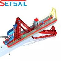 China Package Gross Weight 120000.000kg Cummins Generator Set Chain Bucket Diamond Dredger for sale