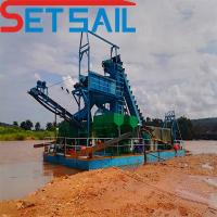 China Capacity Chain Bucket Mining Equipment for Lake Gold Diamond 60-500 Cubic Meter Capacity for sale