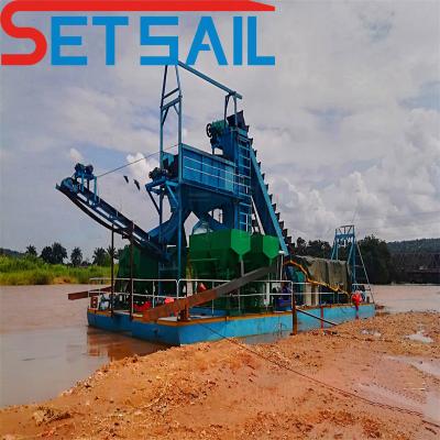 China Capacity Chain Bucket Mining Equipment for Lake Gold Diamond 60-500 Cubic Meter Capacity for sale