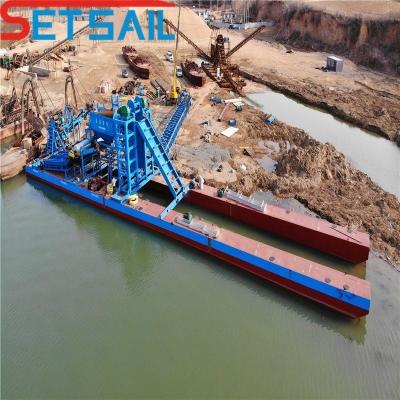 China Sand Mining Dredger with Agitate Chute Initial Payment and Estimated Delivery Time for sale