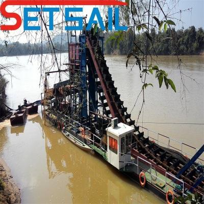 China 5.5kw-20kw Drum Screen Power Chain Bucket Gold and Diamond Mining Equipment for Market for sale
