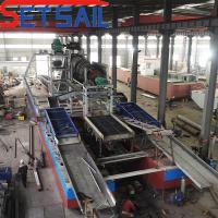 China Total Length 24m-38m River Mining Diamond Dredger with Chain Bucket and Centrifuge for sale