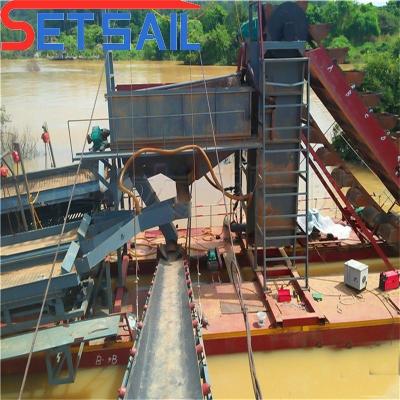 China Chain Bucket Gold Dredger with Jig Machine Boost Your Gold Production Today for sale