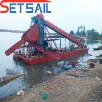 China 7.5kw-100kw Lifting Motor Power High Capacity Bucket Chain Gold and Diamond Dredger for sale