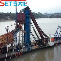 China 75kw-500kw Cumins High Capacity River Bucket Chain Dredger for Gold and Diamond Mining for sale