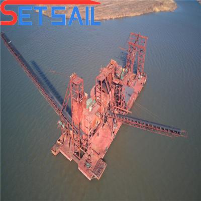 China High Capacity 50-300m3 Advantage Design Chain Bucket Mining Gold and Diamond Dredger for sale