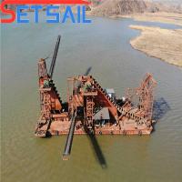 China Customized Carbon Steel Bucket Chain River Gold and Diamond Dredger with Trommel Screen for sale