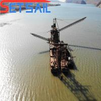 China Customized Carbon Steel Bucket Chain River Gold and Diamond Dredger with Trommel Screen for sale
