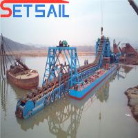 China Bucket Chain River Gold and Diamond Equipment with Agitation Chute Draught 0.6m-1.2m for sale