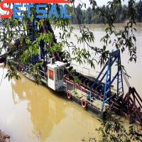 China Bucket Chain River Gold and Diamond Equipment with Agitation Chute Draught 0.6m-1.2m for sale