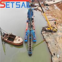 China 37kw-200kw Digging Lake Gold Diamond Dredger with Chain Bucket River Mining Equipment for sale