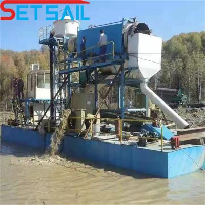 China Affordable Shipping Cost Bucket Chain Mining Dredger for Stable Performance and Gold for sale