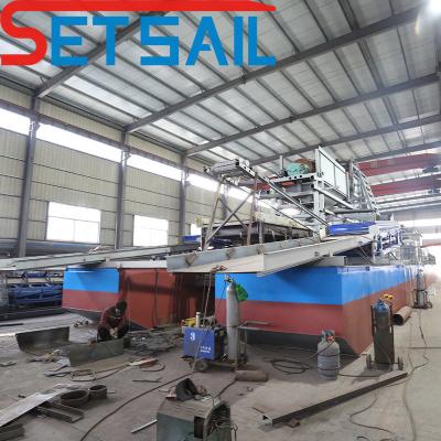 China QHM-1 Chain Bucket River Gold and Diamond Dredger with Corrosion Resistance Material for sale
