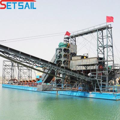 China Electric Chain Bucket River Sand Dredger for Sand Mining in Challenging Environments for sale