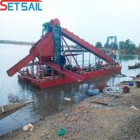 China Chain Bucket Sand and Gold Dredger for River Mining Project QHSD-16 Capacity 60m3-500m3 for sale