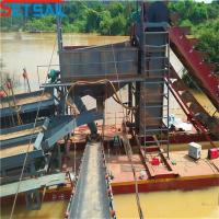 China Chain Bucket Sand and Gold Dredger for River Mining Project QHSD-16 Capacity 60m3-500m3 for sale