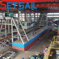 China Chain Bucket River Sand Gold Dredger for Diamond by Total Fuel Consumption 14L-39L for sale