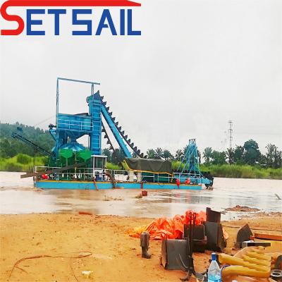 China US Currency Chain Bucket Diamond Dredger for Reservoir Gold and 30 Days Return refunds for sale